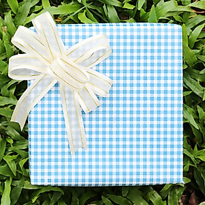 Bolsome 50 Sheets Spring Pastel Tissue Paper Buffalo Plaid Wrapping Paper Pink Yellow Blue Green Purple Gift Tissue Paper for Home DIY Gift Bags Spring Easter Birthday Decoration, 20 x 30inch