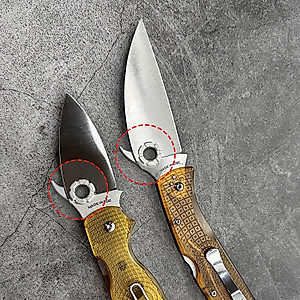 LYPOBALA Knife Thumb Stud for Spyderco Tenacious Lightweight, G-10, Manix 2, Persistence, Resilience, Stretch 2, 1 pcs Thumb Stud Set Screws for Spyderco Knife with 0.55 Inch Round Thumb Hole, Silver