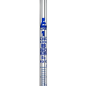 EISCO Serological Pipette, 1ml - Class B, Tolerance ±0.010ml - Blue Graduations - Color Code, Yellow - Calibrated for Delivery to Jet - Borosilicate Glass