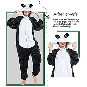 Très Chic Mailanda Panda Cosplay Pajamas Adult Unisex Onesies Animal Sleepwear Halloween Costume