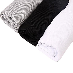 Efit 3-6 Pack Men's 100% Cotton Wife Beater A-Shirts Undershirt Plain Ribbed Tank Top (as1, Alpha, l, Regular, Regular, 3 Black)