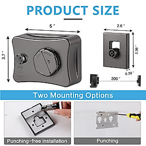 Retractable Clothesline Indoor Outdoor, 16.7 Ft Heavy Duty Wall Mount Automatic Retracting Clothes Lines for Laundry Room, Bathroom & Travel Camping Rv Portable Outside Clothing Line