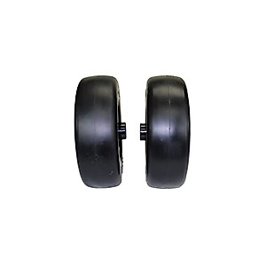 2 Pack 13x5.00-6 Black No Flat Front Solid Tire Puncture Proof Assemblies