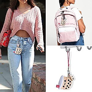 Beats Studio Buds Case, 3D Cute Cartoon Kawaii Character Soft Silicone Case Cover for Beats Wireless Earbuds Anime Skin with Keychain Accessories for Girls Women Kids (Boba Milk Tea)