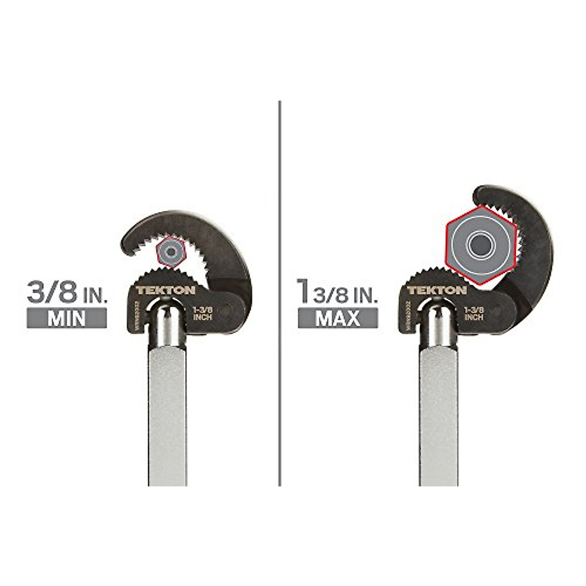 TEKTON 10 to 17 Inch Telescoping Basin Wrench (3/8 - 1-3/8 in.) | WRN92002