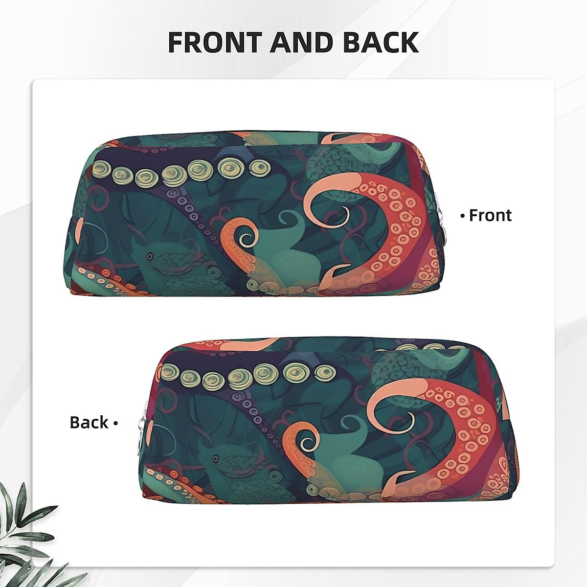 NTVOWPZO Capacity Pencil Case Large Pencil Pouch Abstract Octopus Pencil Bag for Office Small Zipper Pouch for Pencils