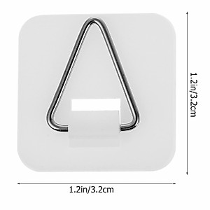DOITOOL Plastic Display Stands 100pcs Hook up Dishes Hanger Plastic Vertical Plate Hanger