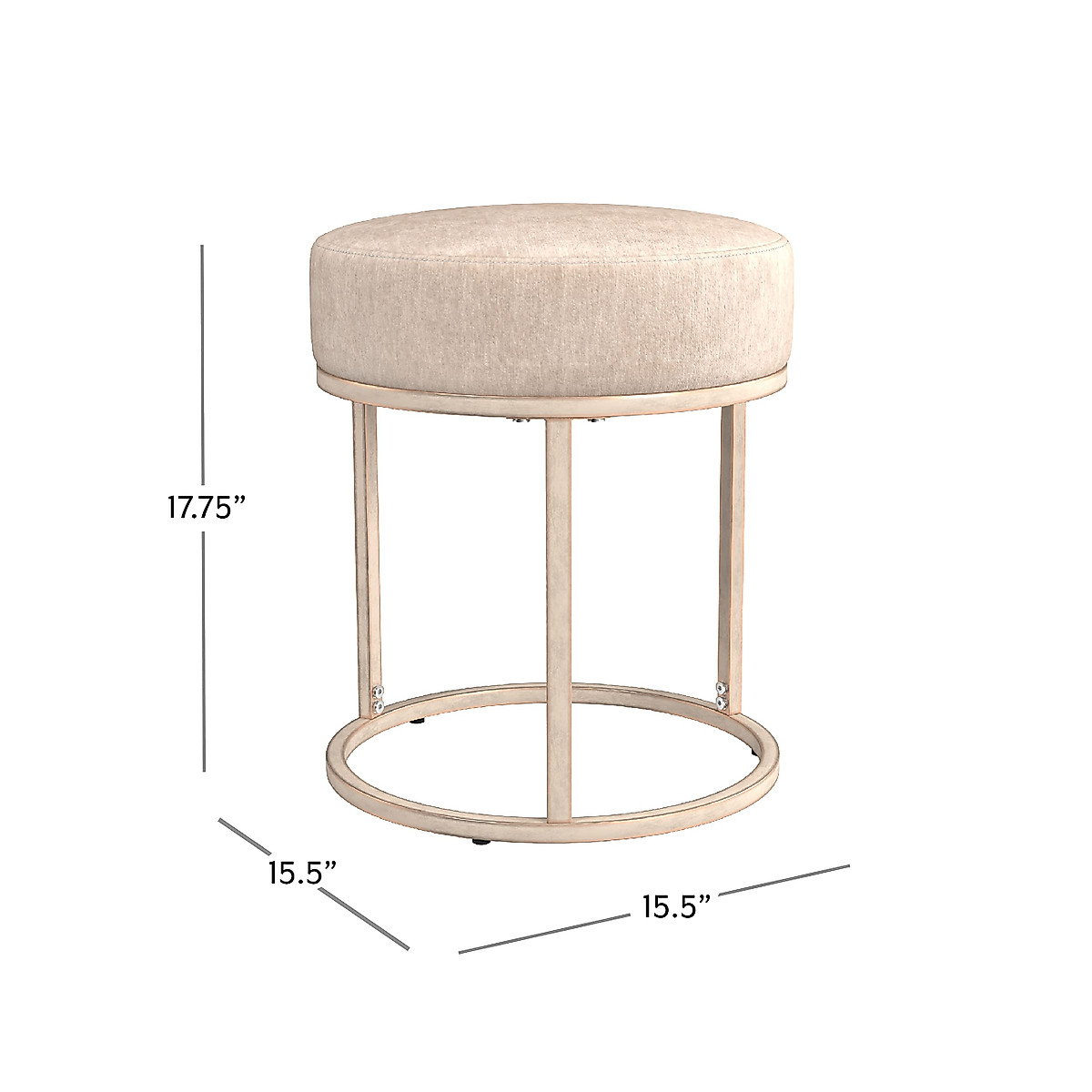 Hillsdale Furniture Swanson Vanity stool, White