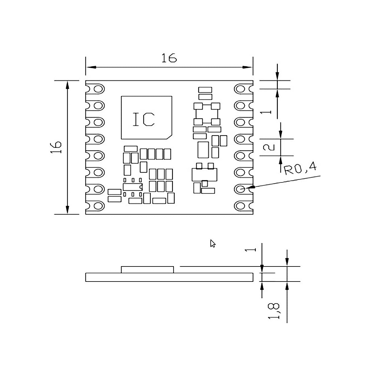 Lubeby Smart HopeRF Original sx1276 Based RF Module, LoRa1276 RFM95W 915Mhz Lora Ultra Long Range Transceiver (RFM95W (915MHz) * 2 PCS)