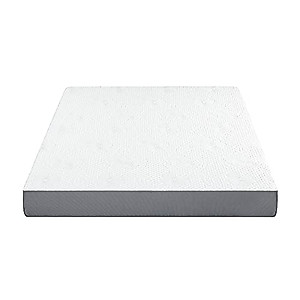 PrimaSleep 7 Inch Gel Infused Superior high-Density Memory Foam Mattress, CertiPUR-US® Certified, Gray, Twin