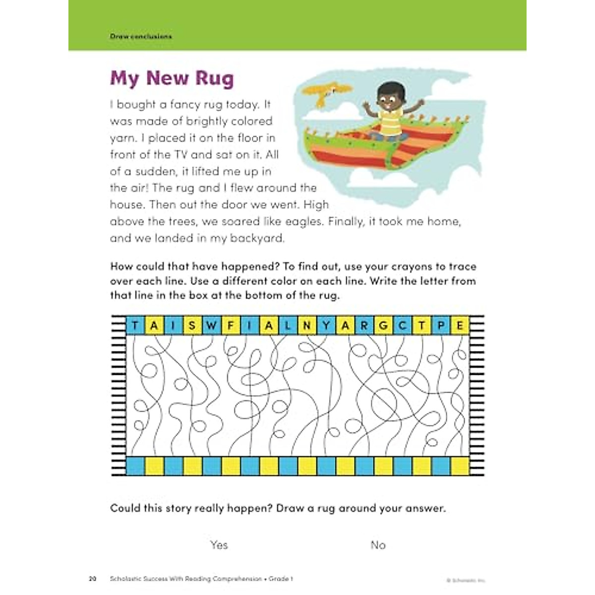 Scholastic Success with Reading Comprehension Grade 1 Workbook (Scholastic, Grade 1)