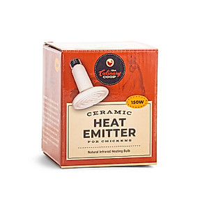 Fluker's Culinary Coop Ceramic Heat Emitter for Chicken Coop or Outdoor Animals, 150 Watt