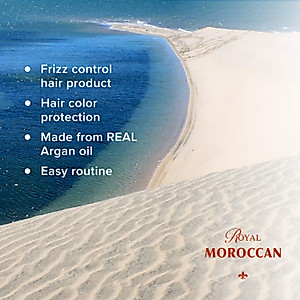 Royal Moroccan Sulfate Free Shampoo | Argan Oil Shampoo | Shampoo for Color Treated Hair | Moisturizing Shampoo Argan Oil Hair Products (500 ml 16.9 oz)