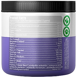 ICROKUS 9 in 1 Powerful Dog Multivitamin Treats - Premium Dog Vitamins and Supplements - Probiotics for Dogs with Hemp Oil, Colostrum and Taurine - Dog Hip and Joint Supplement - 120 Soft Chews