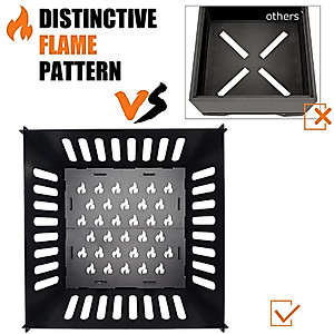 Fire Pits for Outside 17 Inch Collapsible Portable Plug Fire Pit for Camping Travel Picnic Bonfire Backyard Patio Garden Bon Fire Foldable Firepits for Outdoor Wood Burning with Storage Bag