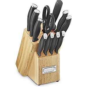 Cuisinart C77SSB-12P Color Pro Collection 12 Piece Knife Block Set, Black