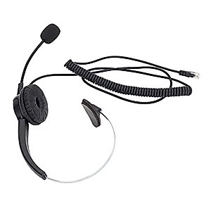 Tgoon Computer Headset, Ergonomic Noise Reduction Ultra Clear Call RJ9 Headset Adjustable Volume Control for Customer Service