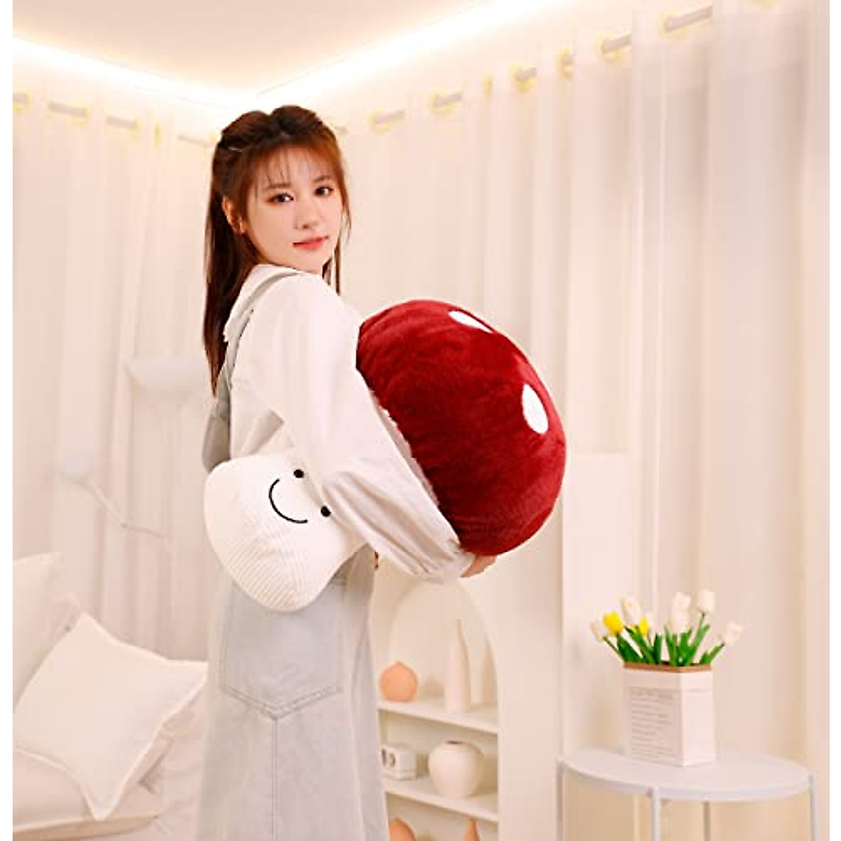 Changsun Creative Vivid 3D Mushroom Pillow Gift Plush Throw Pillow 7"(Small Size)