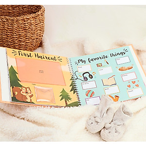 NOVO baby Baby Memory Book | First Year Photo Album | Up to The First 5 Years | Perfect for Boys and Girls | Achievements, Memories, Milestones | Baby Shower Present