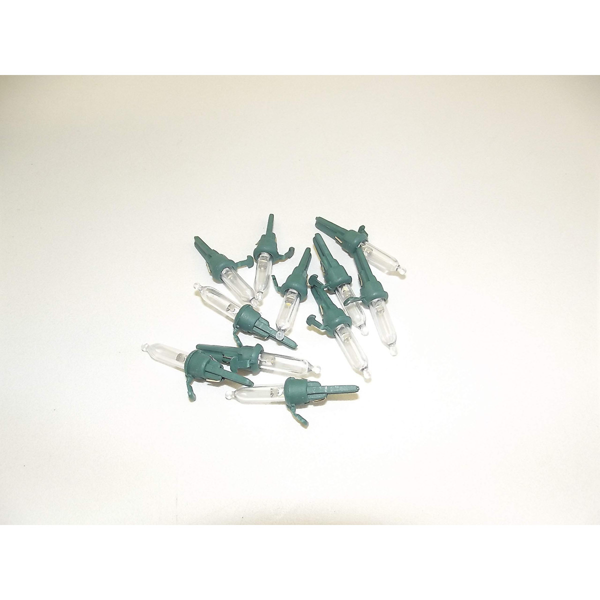 JL Missouri Parts 10 LED Clear 3.4 Volt .068 Watt Mini Bulb Christmas Light Bulbs Tree Light Replacement Indoor Outdoor