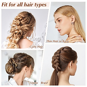 Bobby Pins, 360 Pcs Bobby Pins Brown Blonde Black Hair, 2 Inch Premium Secure Hold Bobby Pins Bulk with Storage Box, Hair Pins for Women and Girls Styling