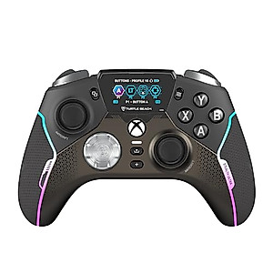 Turtle Beach Stealth Ultra High-Performance Wireless Gaming Controller Licensed for Xbox Series X|S, Xbox One, Windows PC & Android – LED Dashboard, Charge Dock, RGB Lighting, 30-Hr Battery, Bluetooth, Black