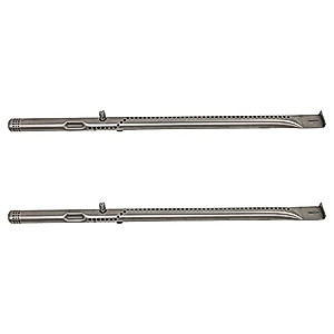 UpStart Components 2-Pack BBQ Gas Grill Tube Burner Replacement Parts for Charbroil 463642116 - Compatible Barbeque Stainless Steel Pipe Burners