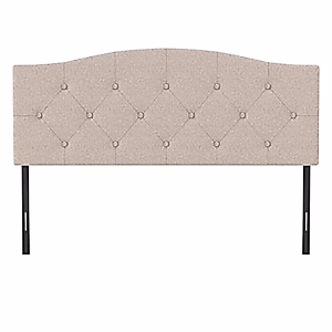 Hillsdale Provence Upholstered, Full/Queen Headboard Only, Light Beige