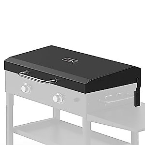 SafBbcue 28 Inch Griddle Hinged Lid for 28" Blackstone Top Griddle Accessories Griddle Hard Cover Hood with Thermometer Fits Blackstone 1517 1803 1839 1853 Grill