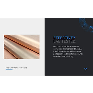 Digital Forensic Evidence Laptop Faraday Case with Faraday Solutions Enhanced X2 Shielding for Executive Travel and Personal Privacy (Cellphones, Tablets, Laptops 22 inch x 15 inch), Black