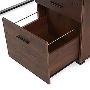 Monarch Specialties Home Office 47 Inch Long Versatile Right/Left Facing Compact Computer Desk, Dark Cherry Wood Look Finish