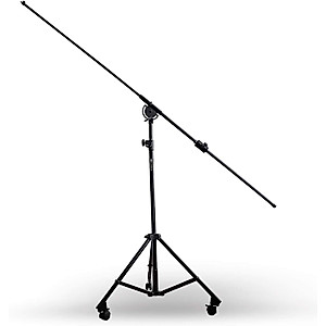 AxcessAbles Heavy Duty Microphone Boom Stand with Weighted Tripod Base | 80-inch Height Overhead Mic Stand | 96 Inch Boom Arm Stand | Shotgun Video Mic Stand | All Metal, No Plastic Parts