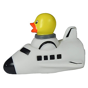 MORTENTR Rubber Duck Space Venture Shuttle, Brand Toy Bathtub Rubber Ducks That Floats Upright, Birthday Baby Shower, All Depts.Space Venture Future Dreaming Favor Gift c