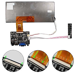 VSDISPLAY 8.8" 8.8 Inch 1280x480 LCD Screen CLAA088WA01 XN with HD-MI VGA AV LCD Controller Board KYV-N5 V4
