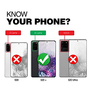 Encased Galaxy S20 Plus Belt Clip Case (2020 DuraClip) Slim Cover with Holster (Samsung S20+ 6.7) Black