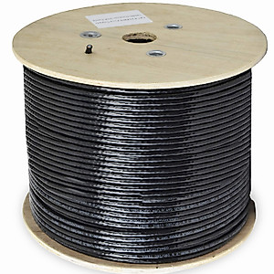 VIVO Black 500ft Bulk Cat6, Full Copper Ethernet Cable, 23 AWG, Cat-6 Wire, Waterproof, Outdoor, Direct Burial CABLE-V014