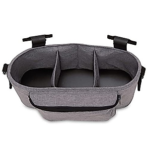 Jeep Parent Organizer for Wrangler Stroller Wagon by Delta Children (Works with Jeep Wrangler Stroller Wagon #60001), Grey