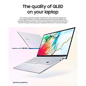 Samsung Galaxy Book Ion 15.6” Laptop| QLED Display and Intel Core i7 Processor | 8GB Memory | 512GB SSD | Long Battery Life and Windows 10 Operating System | (NP950XCJ-K01US)