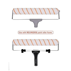 ROLLINGDOG 18" Paint Roller Covers - Large Paint Roller Sleeves for Ceiling,Wall,Floor,Decks Painting (Pack of 3,Polyester)