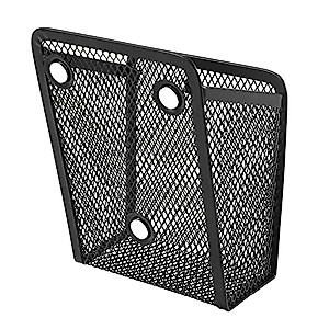 Sanpaint Magnetic Pencil Holder,Mesh Stainless Steel Pen Basket, Metal Writing Utensil Storage Organizer for Whiteboard,Blackboard,Kitchen, Locker, Home, or Office