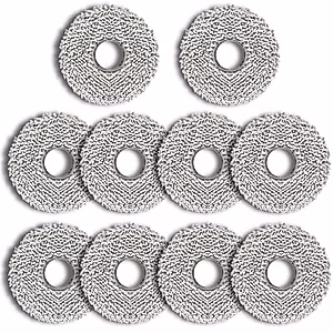 HACOBEST 10pcs Mop Pads for Roborock Q Revo/Qrevo Maxv/Qrevo Pro/Qrevo S, Roborock Q revo Pro Mop Pads Roborock Qrevo Maxv Mop Pads Roborock Qrevo Pro Accessories