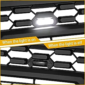 Front Grille Compatible for Tacoma 2016-2023 SR/SR5/TRD Sport/TRD Off-Road/Limited/TRD Pro (Not fit trucks with front Camera)