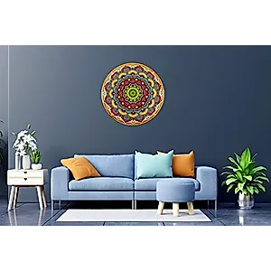 Jigsaw Puzzle 1000 Pieces for Adults. Colorful Round Mandala