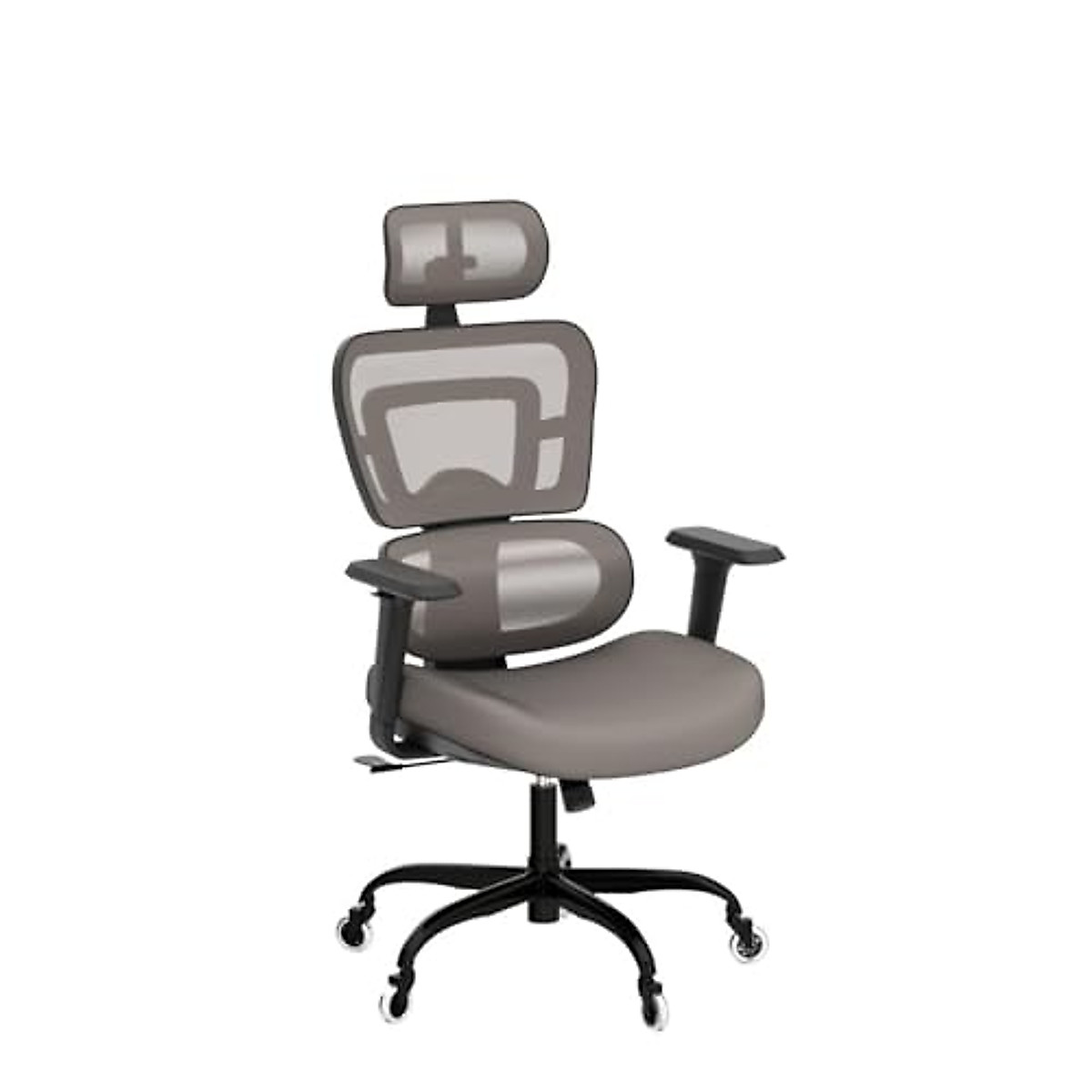 Ergonomic Office Chair - Mesh Office Chair High Back, Rolling Desk Chair, Executive Swivel Chair, Computer Chair with 3D Adjustable Armrest Headrest, 3D Lumbar Support, Blade Wheels
