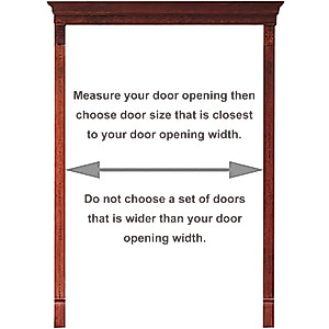 Swing Doors Unpainted, Interior Swinging Door Single Panel, Half Waist Cafe Door with Hinges, Bathroom Bar Butler Doors Interior (Size : W60xH90cm(23 5/8" x35 3/8"))