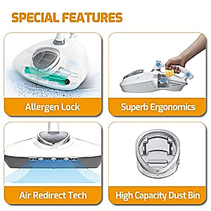 Raycop RN Bed Vacuum Cleaner with UV Light and Pulsating Brush Technology for Pet Hair Cleaning - 15Kpa Powerful Suction - Anti-allergen Handheld Mattress Vacuum Cleaner - HEPA Filtration