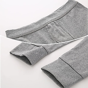 Men's Winter Thermal Underwear Bottom Fleece Lined Long Johns for Men Thermal wear Leggings for Cold Weather Dark Grey