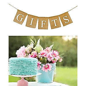 Shimmer Anna Shine Gifts Burlap Banner for Wedding Decorations Baby Shower Baptism Bridal Shower Birthday Party Supplies
