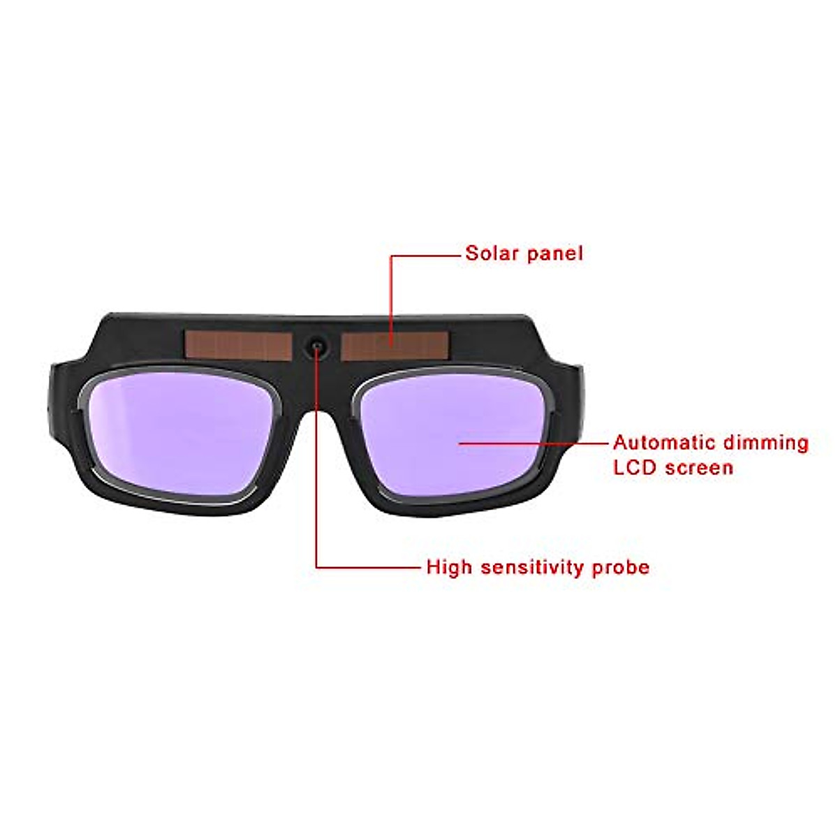 Garosa Solar Automatic Darkening Welding Goggles Protective Welding Glasses Welder Glasses Argon Arc Welding Soldering Torching Brazing Metal Cutting Glasses Welding Tools