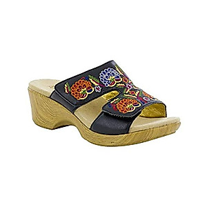 Alegria Women's "Linn" Sandal-Black Needles & Pins-36 B/M EU (6-6.5 US)